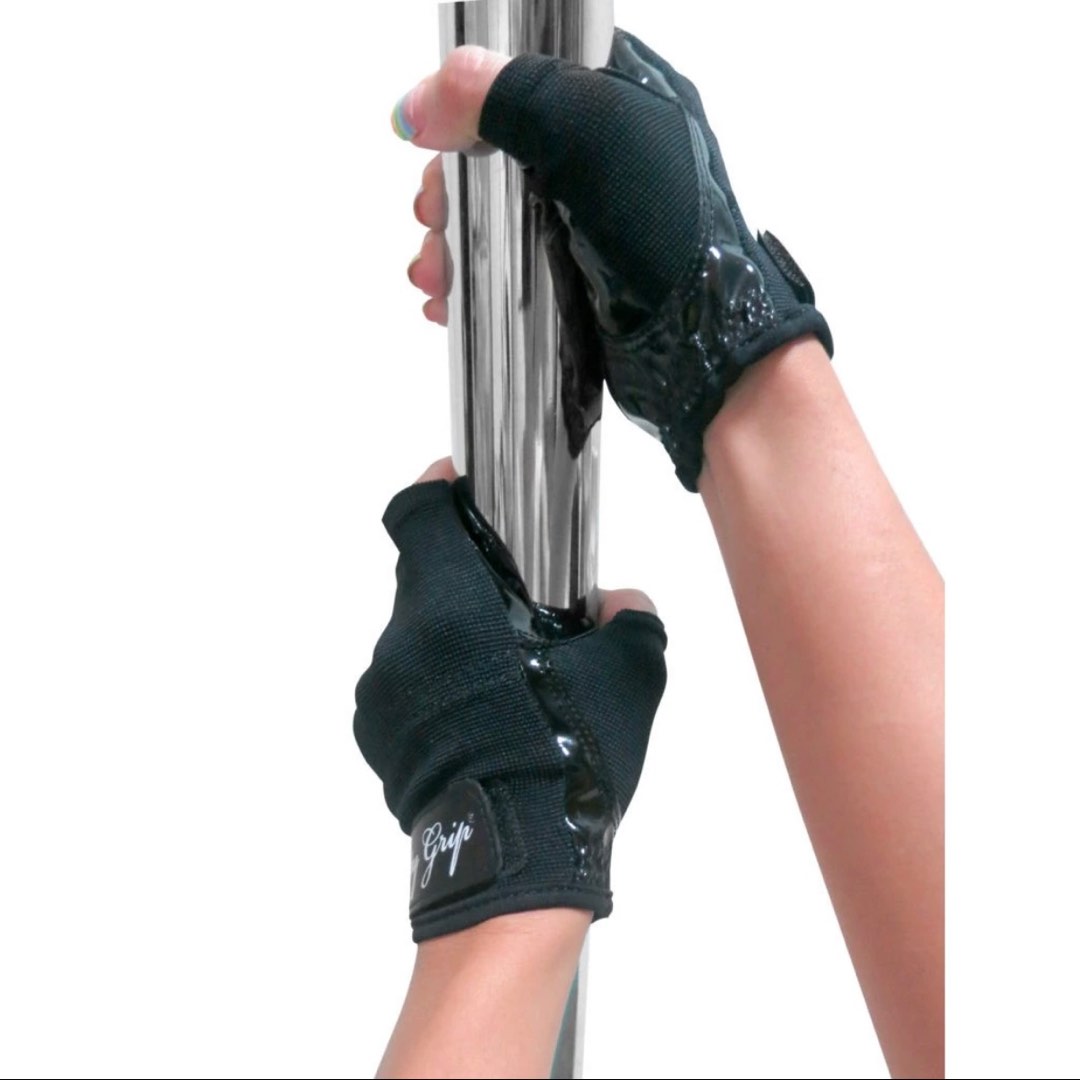 Mighty Grip Gloves (Black), Sports Equipment, Exercise & Fitness ...