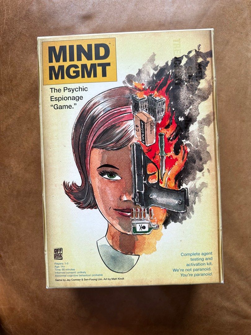 MIND MGMT board game DELUXE KS edition with secret mission cards ...