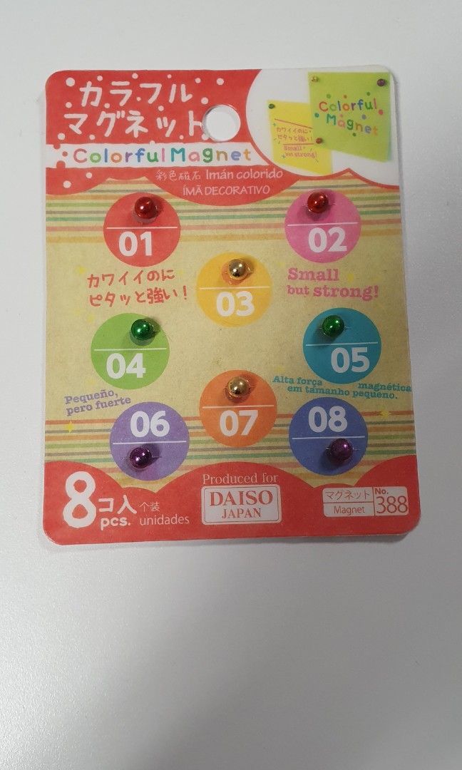 Mini magnets from Daiso, Hobbies & Toys, Stationery & Craft, Stationery ...