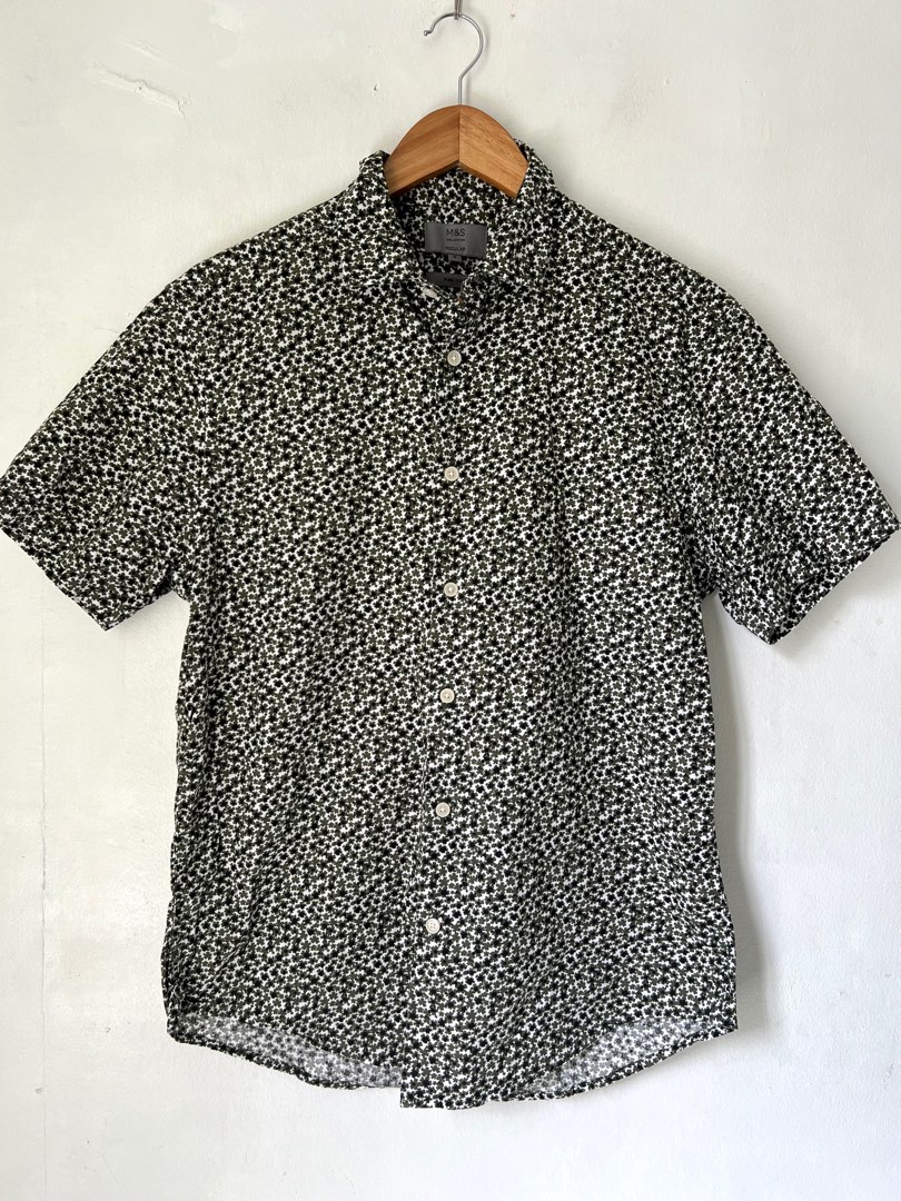 M&S MEN regular fit pure cotton shirt top, Men's Fashion, Tops & Sets ...