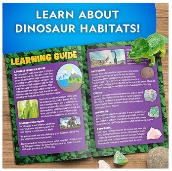 NATIONAL GEOGRAPHIC Dinosaur Terrarium Kit for Kids Multicolor Light Up ...