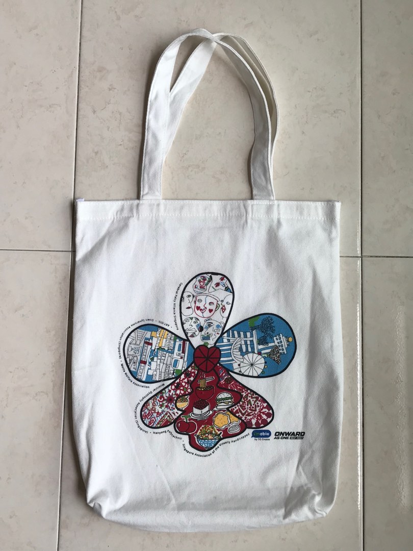 Rated as best design of NDP 2023 - tote bag orchid design, Women's ...