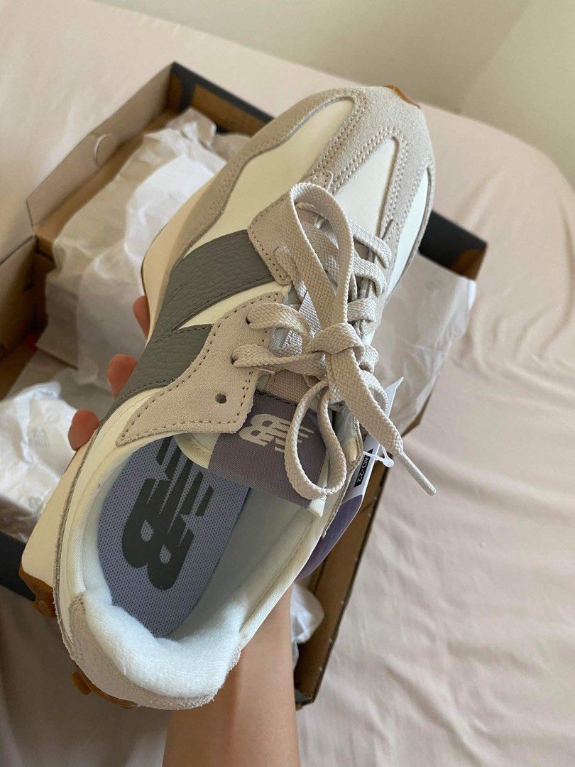 New Balance 327 Moonbeam Gray, Women's Fashion, Footwear, Sneakers on ...