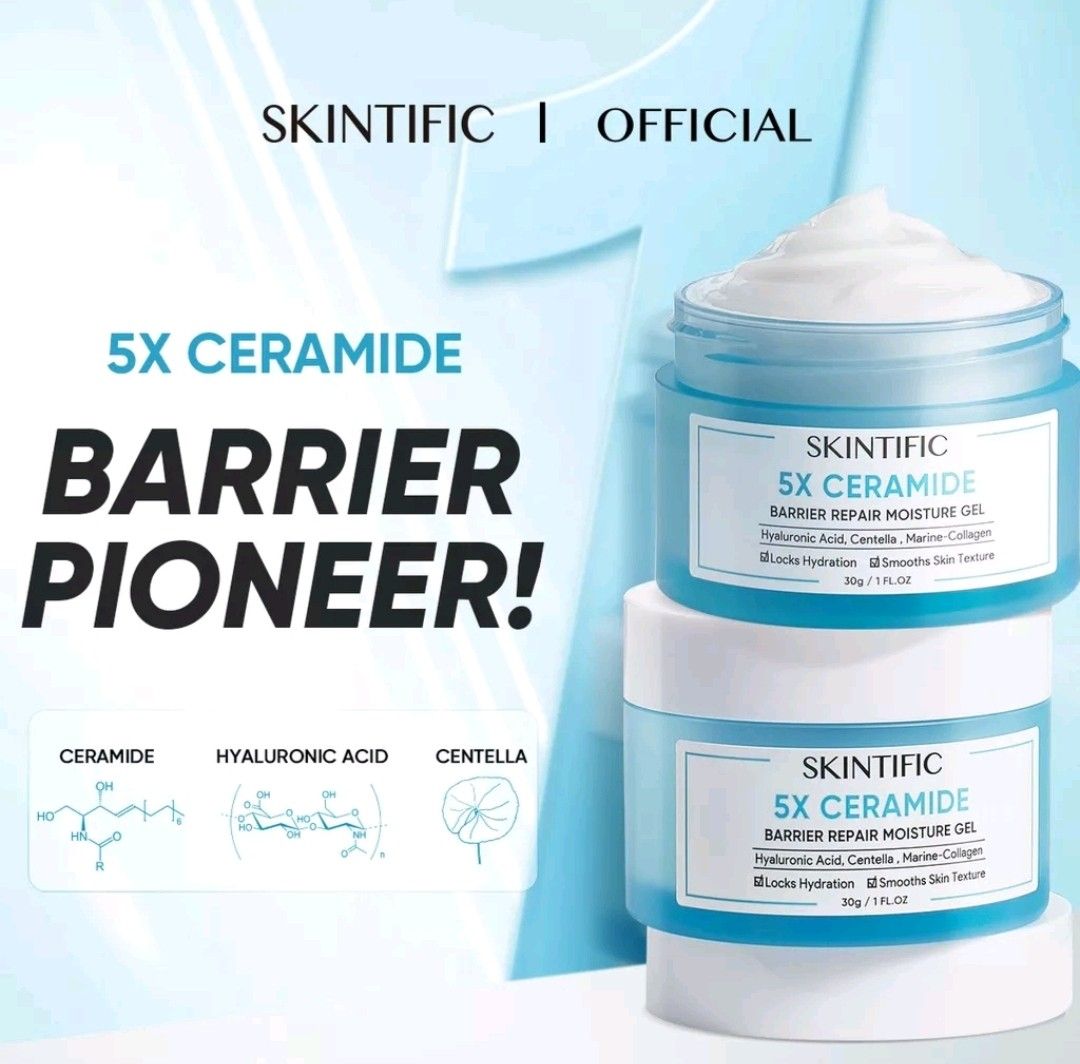 New SKINTIFIC 5X Ceramide Barrier Repair Moisture Gel 30gr | Barier ...