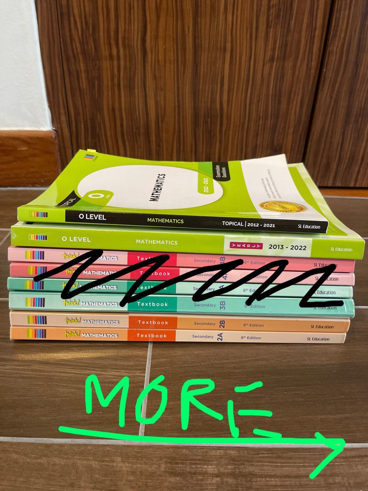 O level/Secondary 1/2/3/4 E Math Textbooks and Assessment Books ...