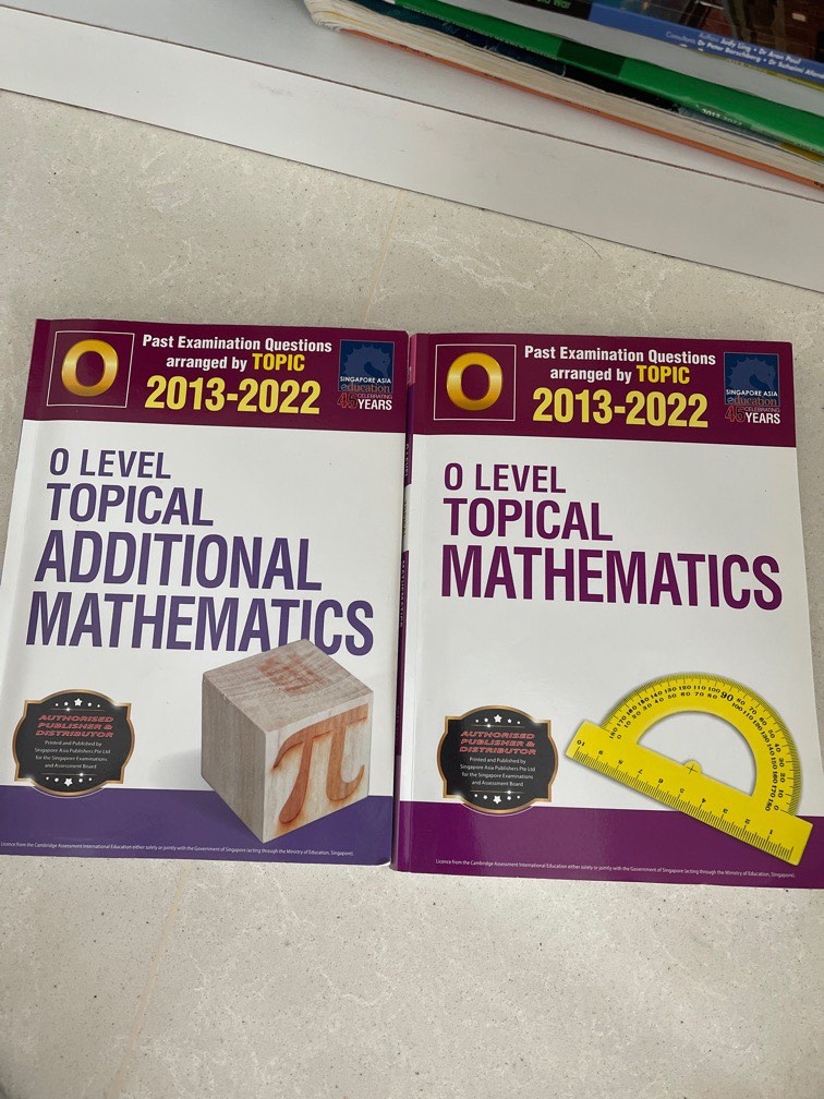 O lvl A math/ E math Ten Year Series TYS topical, Hobbies & Toys, Books ...