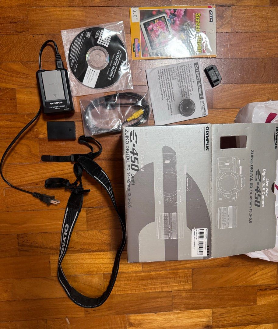 Olympus E -450 DSLR camera with lens, Photography, Cameras on Carousell
