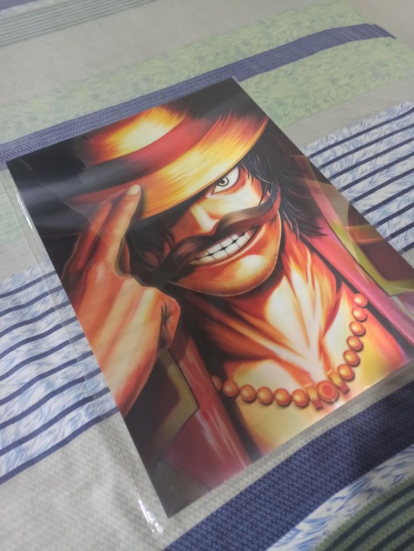 One Piece Luffy Roger Shanks poster, Hobbies & Toys, Memorabilia ...