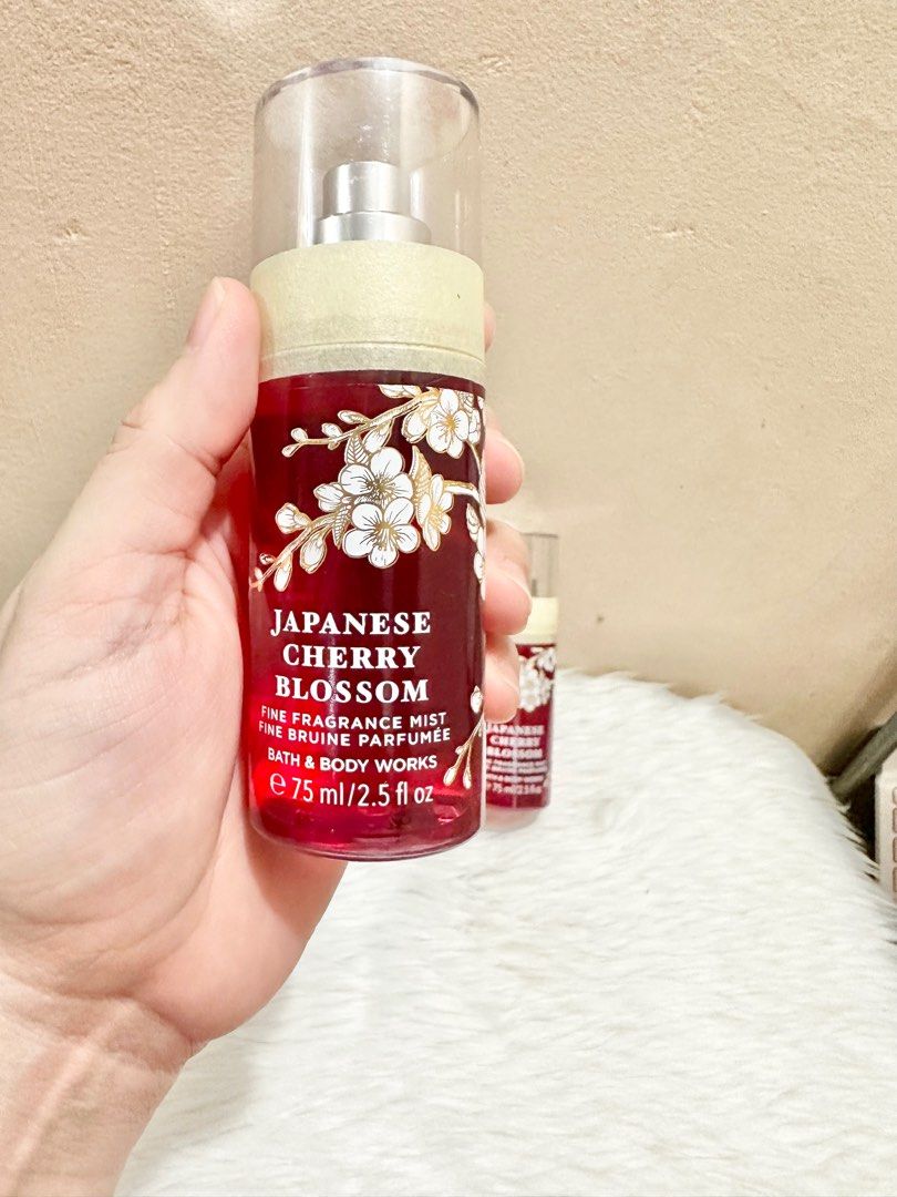 Original Bath and Body Works Japanese Cherry Blossom Fine Fragrance Mist 75ml, Beauty & Personal ...