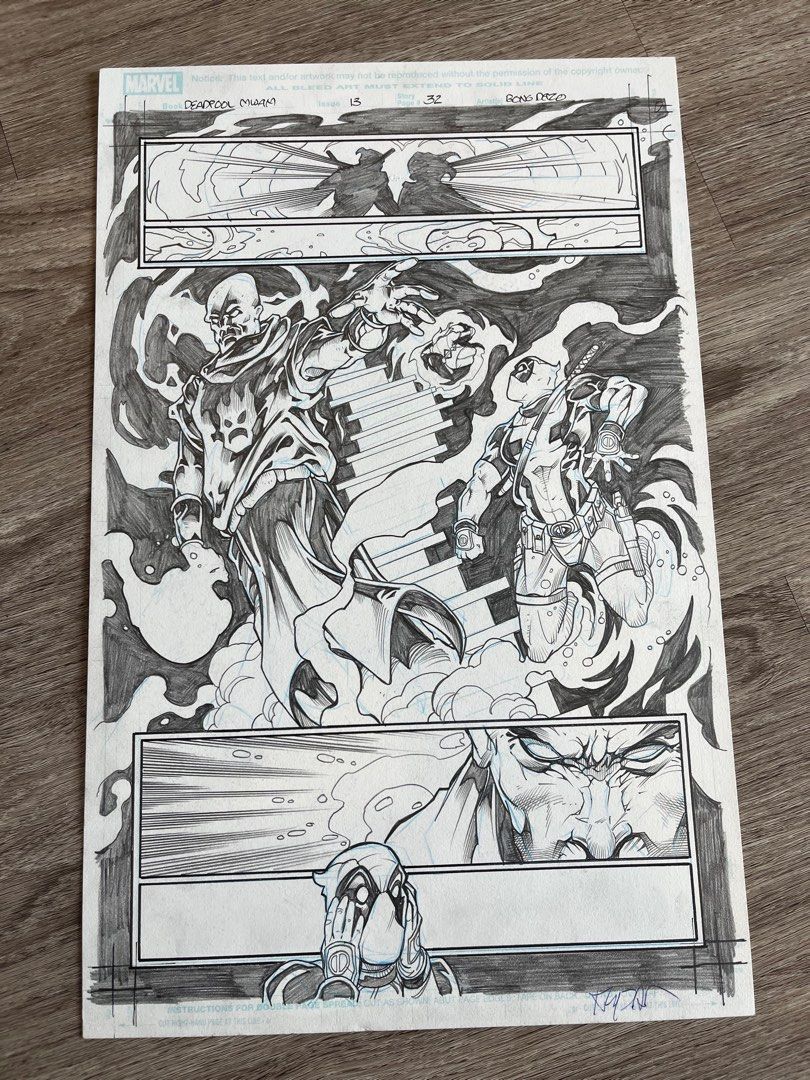 Original Comic Art Marvel Deadpool Merc with a Mouth #13 Page 32 by the ...