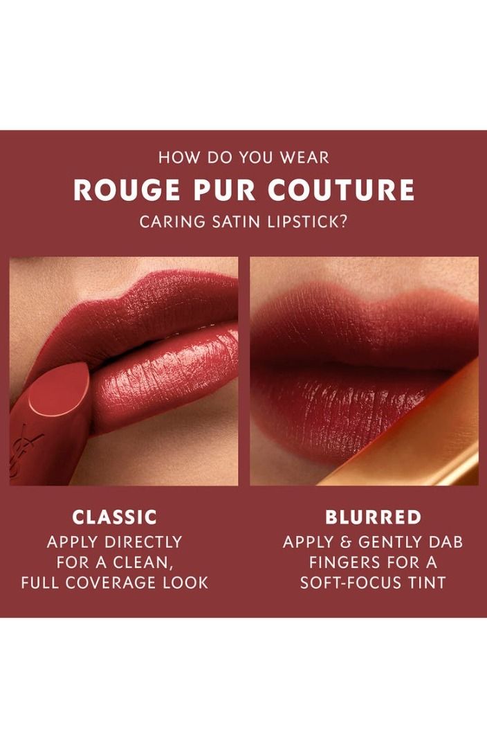 [ORIGINAL] YSL ROUGE PUR COUTURE CARING SATIN LIPSTICK (N157 NU ...