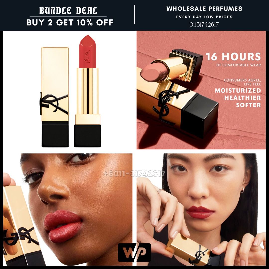 [ORIGINAL] YSL ROUGE PUR COUTURE CARING SATIN LIPSTICK (N157 NU ...