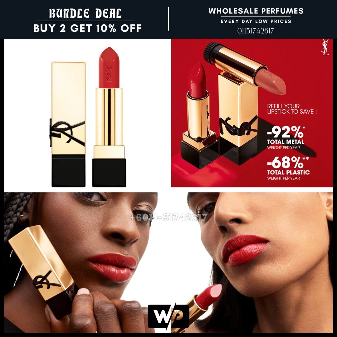 [ORIGINAL] YSL ROUGE PUR COUTURE CARING SATIN LIPSTICK (R1971 ROUGE ...