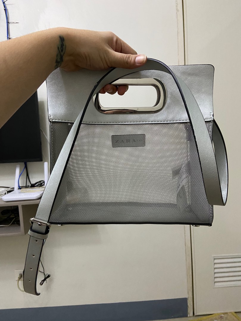 Original ZARA sling bag Net style, Women's Fashion, Bags & Wallets ...