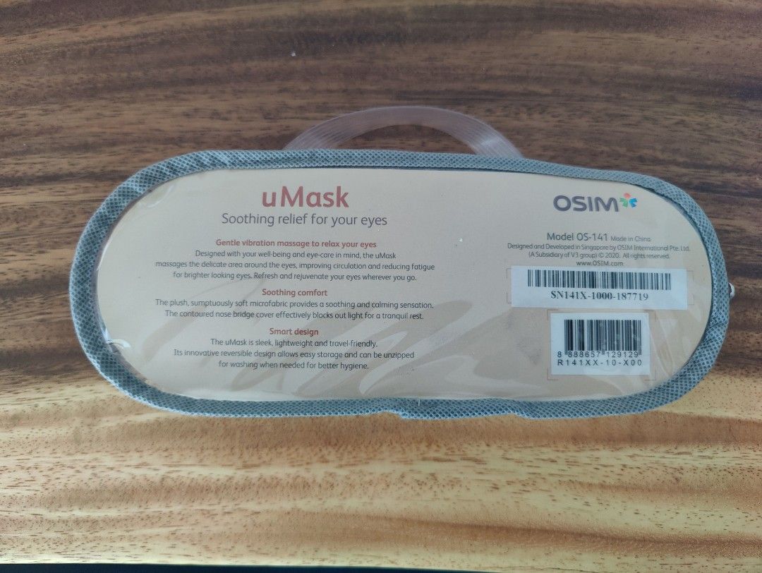 OSIM uMask Eye Massager, Health & Nutrition, Massage Devices on Carousell