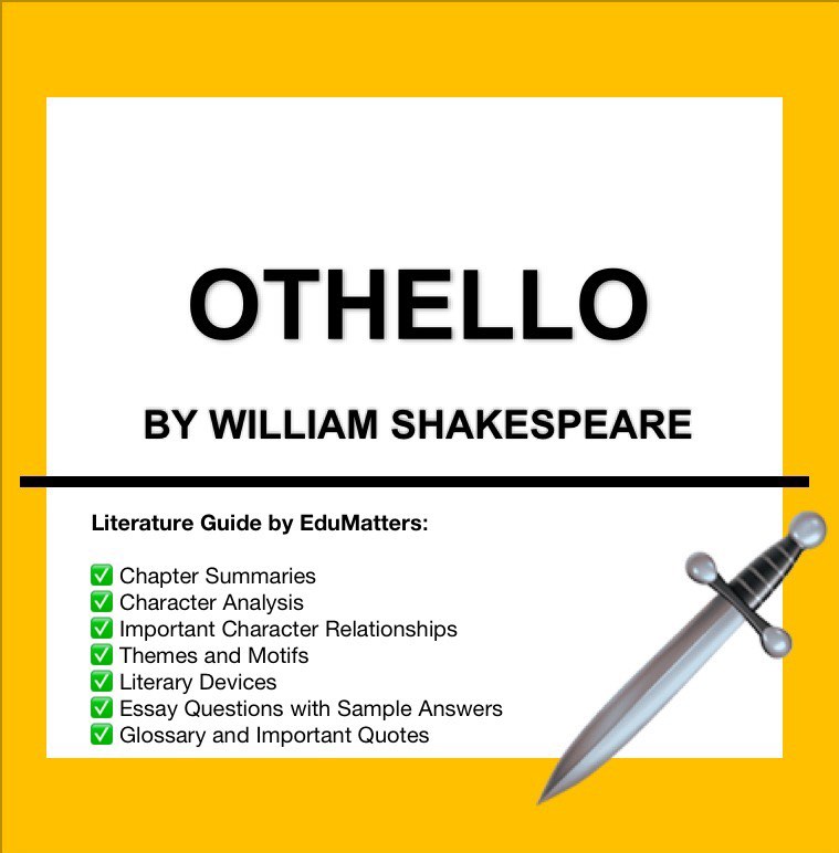 Othello by William Shakespeare Literature Study Guide Notes Complete ...