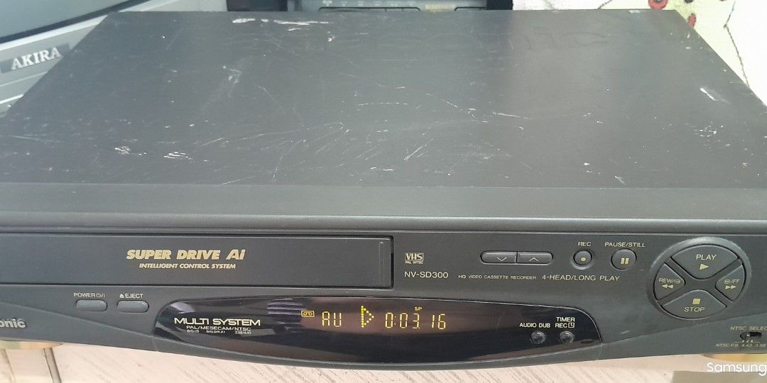 Panasonic 4head VHS/VCR/Video Cassette Player/Recorder, TV & Home ...