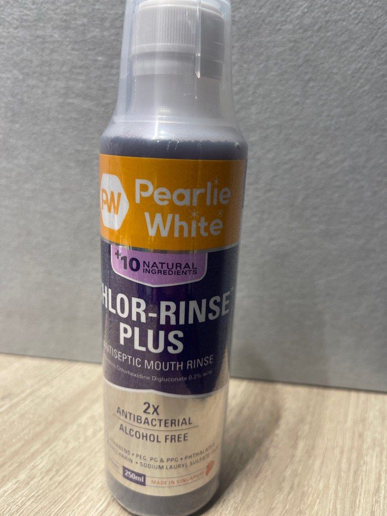 Pearlie white chlor-rinse plus antiseptic mouth wash mouth rinse 250ml ...