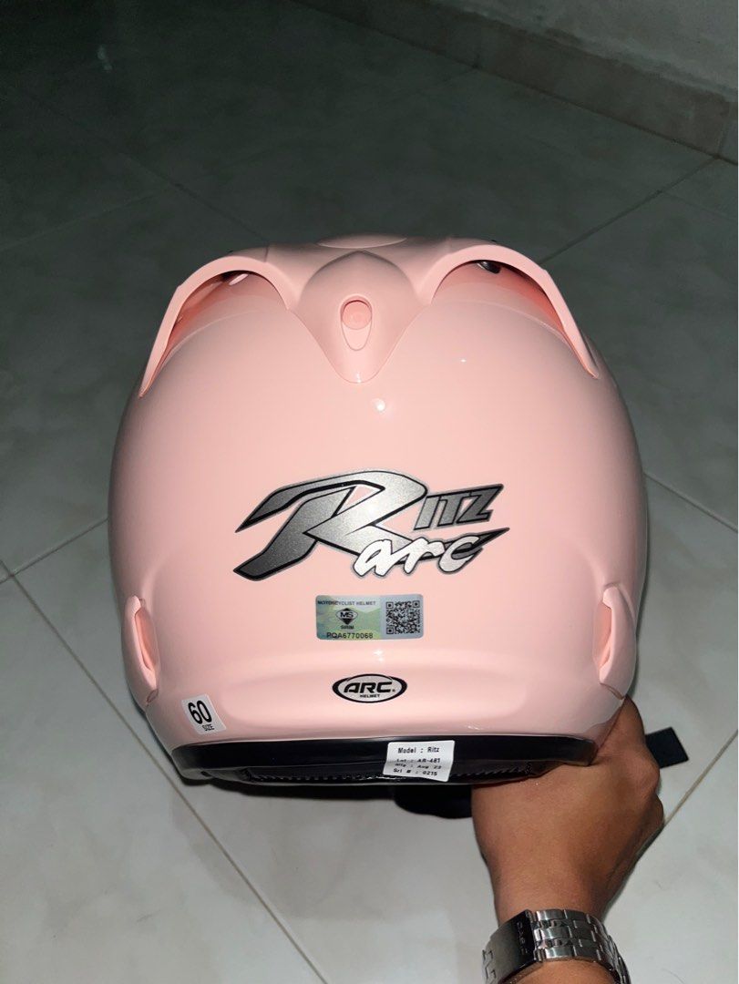 Pink ARC Ritz HELMET, Motorcycles, Motorcycle Accessories on Carousell