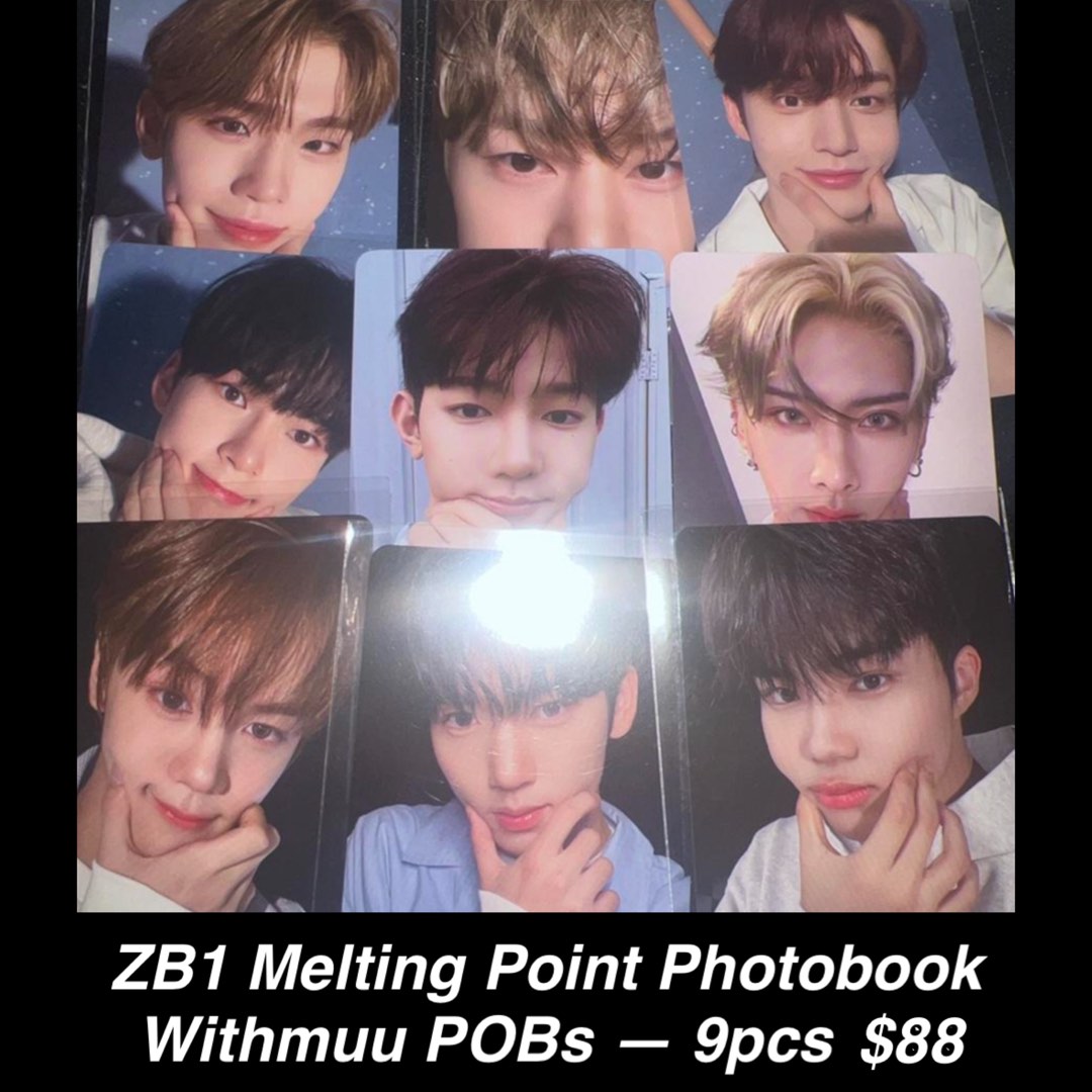 [PO] ZB1 Zerobaseone Melting Point Withmuu Photobook Version 9pcs POB ...