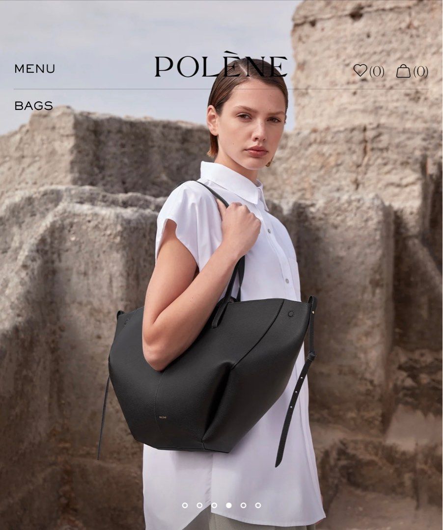 Polene Cyme in Black, Women's Fashion, Bags & Wallets, Shoulder Bags on ...