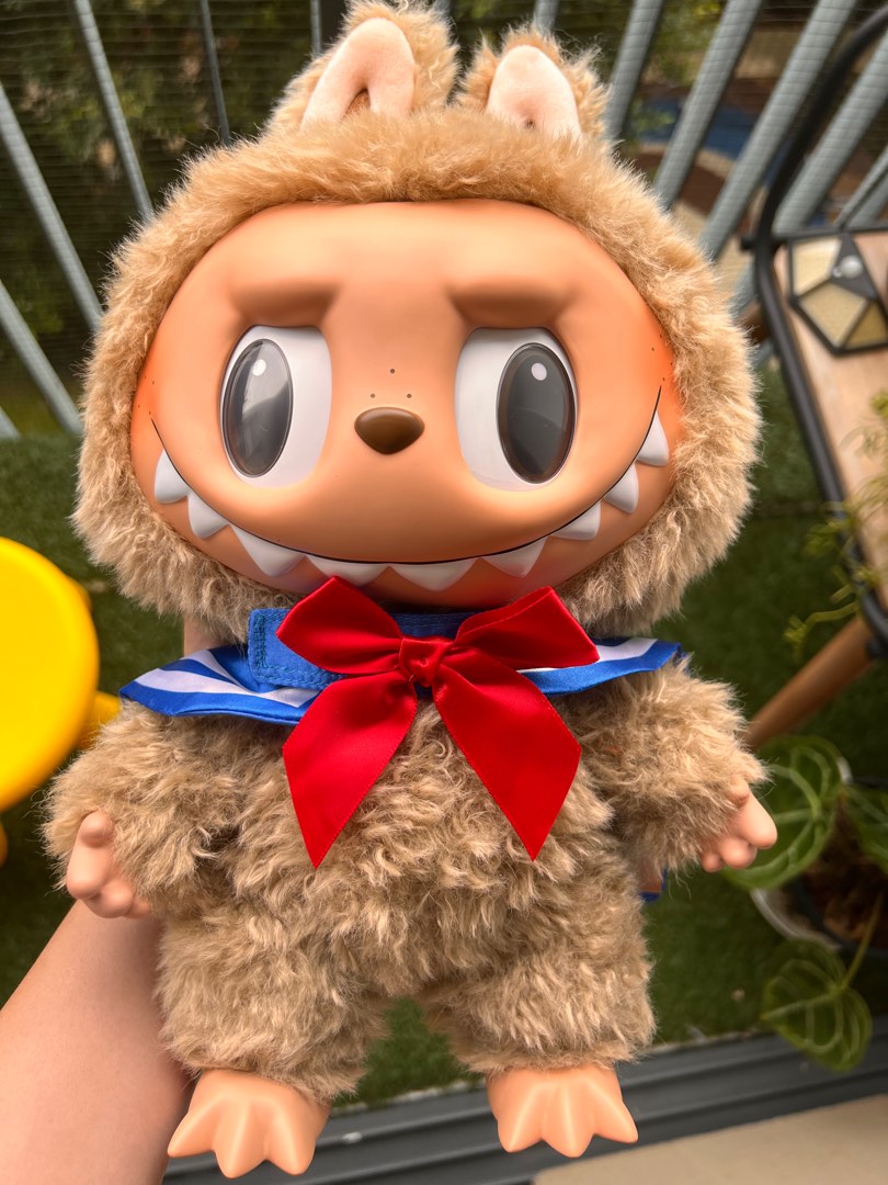 Popmart Labubu clothing time to chill plush toy top Jalan sailor moon ...