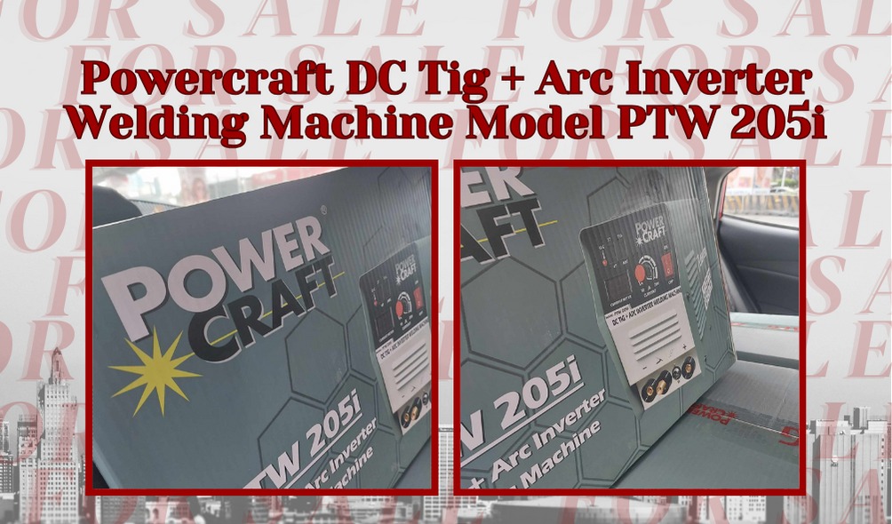 Powercraft DC Tig + Arc Inverter Welding Machine Model PTW 205i ...