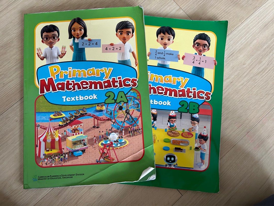 Primary mathematics 2A&2B, Hobbies & Toys, Books & Magazines, Textbooks ...