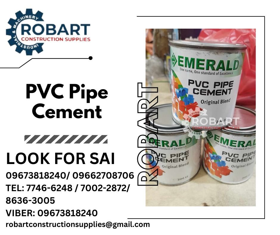 PVC Pipe Cement, Commercial & Industrial, Construction Tools ...