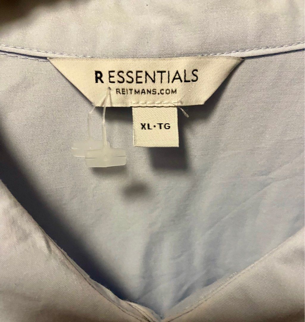 R Essentials Light Blue Polo Long Sleeves, Women's Fashion, Tops ...