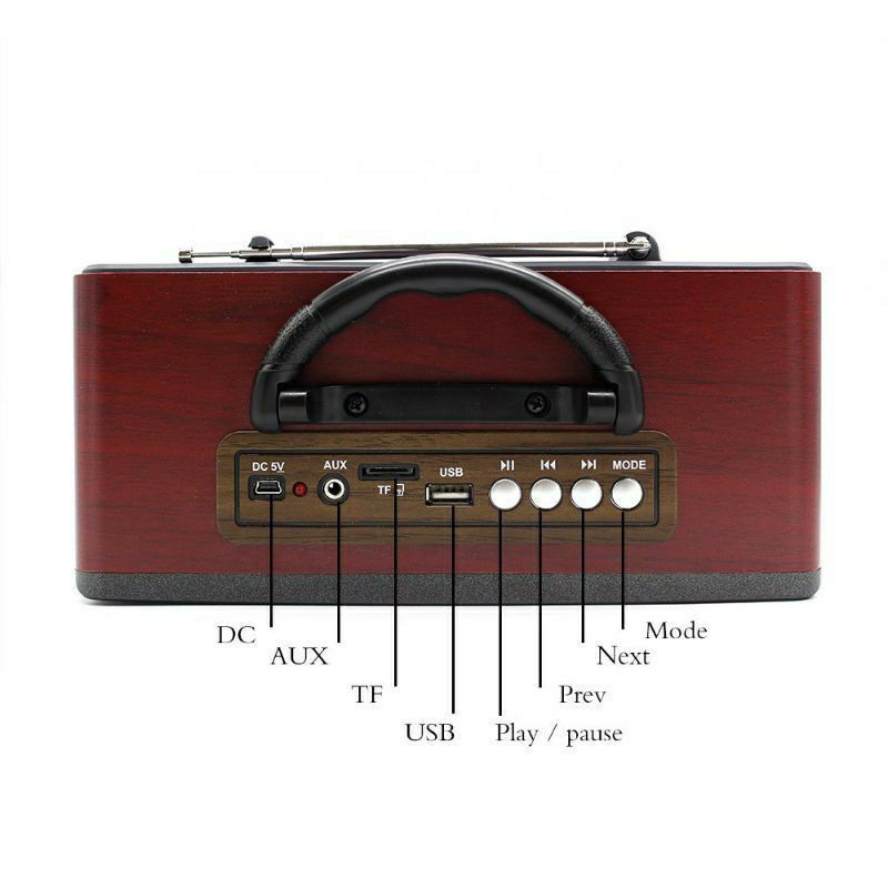 Ready To Stock Meier 113BT Classic Portable Rechargeable Radio AM/FM/SW Vintage Radio Supported ...