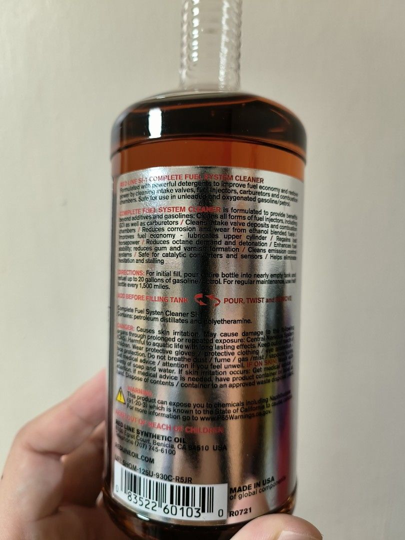 Redline Complete Fuel System Cleaner (443ML), Car Accessories ...