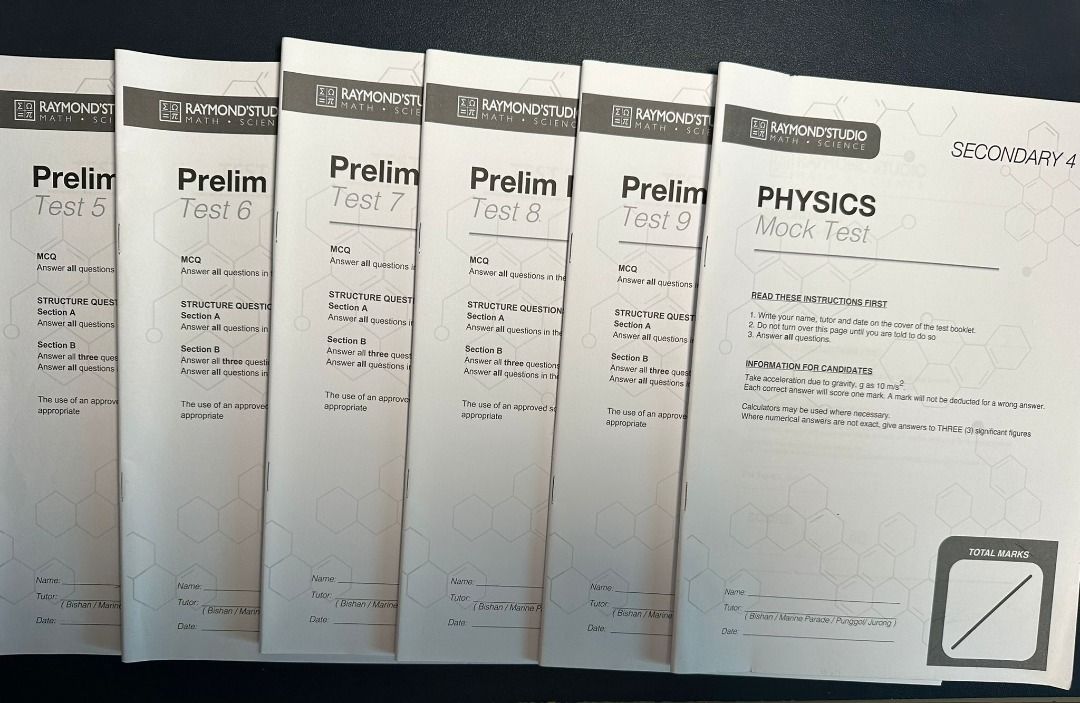 RMSS S4 Physics Worksheets, Hobbies & Toys, Books & Magazines ...