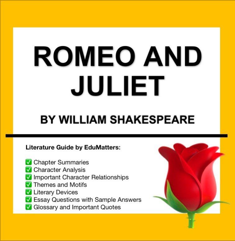 Romeo and Juliet by William Shakespeare Literature Study Guide Notes ...