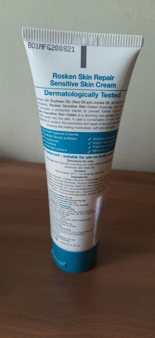 Rosken Fragrance Free Sensitive Skin Cream - 75ml, Beauty & Personal ...