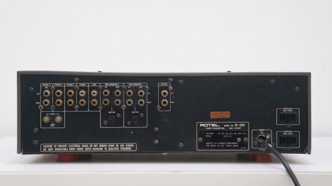 Rotel RC-2000 Vintage Stereo DC Control Amplifier, Audio, Soundbars ...
