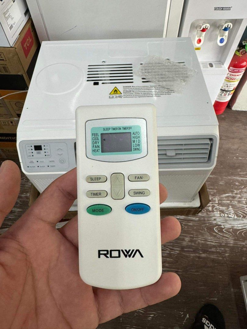 ROWA window aircon 1hp w/ Remote, TV & Home Appliances, Air ...