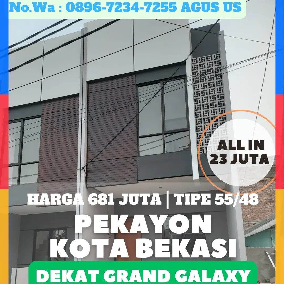 Rumah Pekayon Bekasi 600 Jtan 2 Lantai Dekat Grand Galaxy, Properti ...