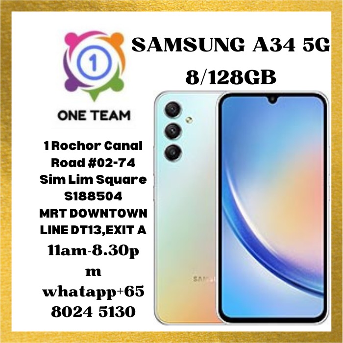 Samsung Galaxy A34 Awesome Graphite 128GB, Mobile Phones & Gadgets ...