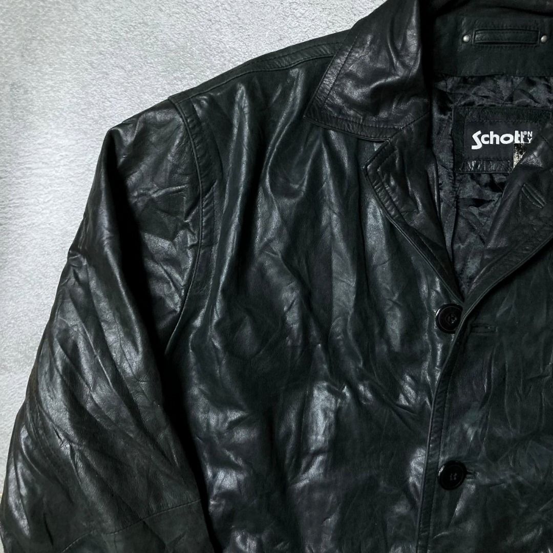 Schott NYC Leather Chore Jacket, Men's Fashion, Coats, Jackets and ...