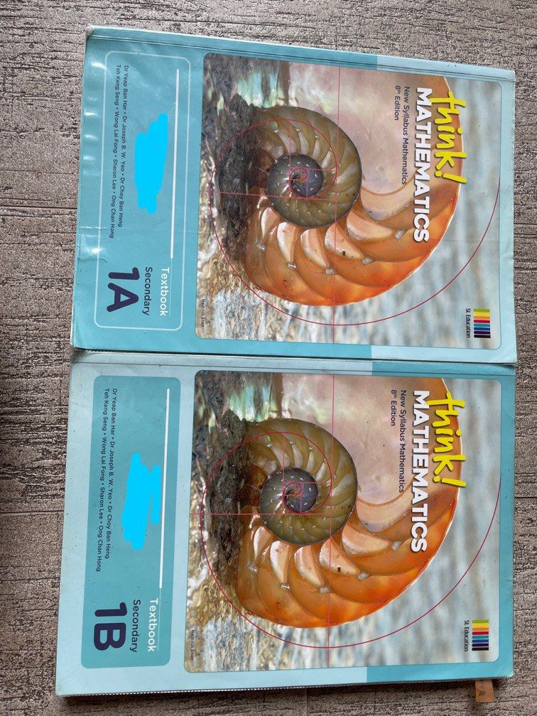 Secondary 1 math textbooks 1A & 1B, Hobbies & Toys, Books & Magazines, Textbooks on Carousell