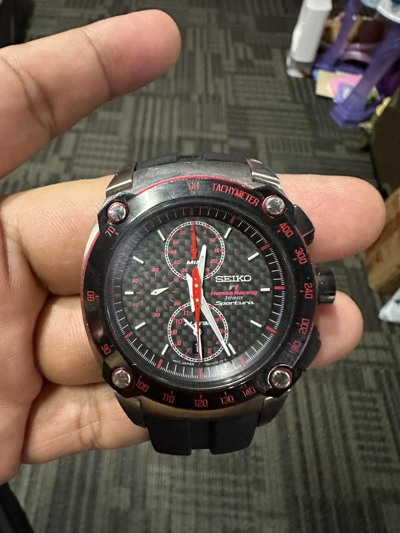Seiko Sportura Honda F1 Racing Edition., Men's Fashion, Watches ...