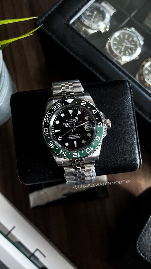 Seiko Sprite GMT Mod, Luxury, Watches on Carousell