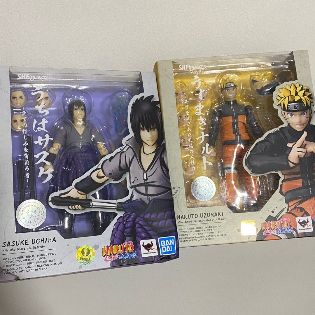 SHF Naruto and Sasuke, Hobbies & Toys, Toys & Games on Carousell