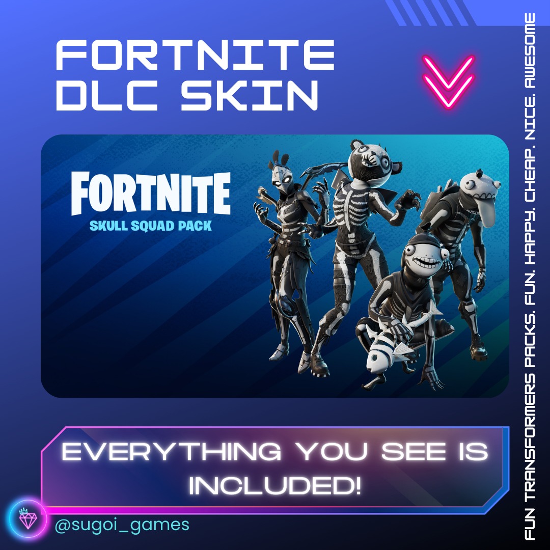 Skull Squad Pack | Fortnite DLC/Add-on | Login Required |, Video Gaming ...