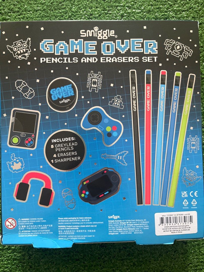 Smiggle Game Over Set, Hobbies & Toys, Stationery & Craft, Stationery ...