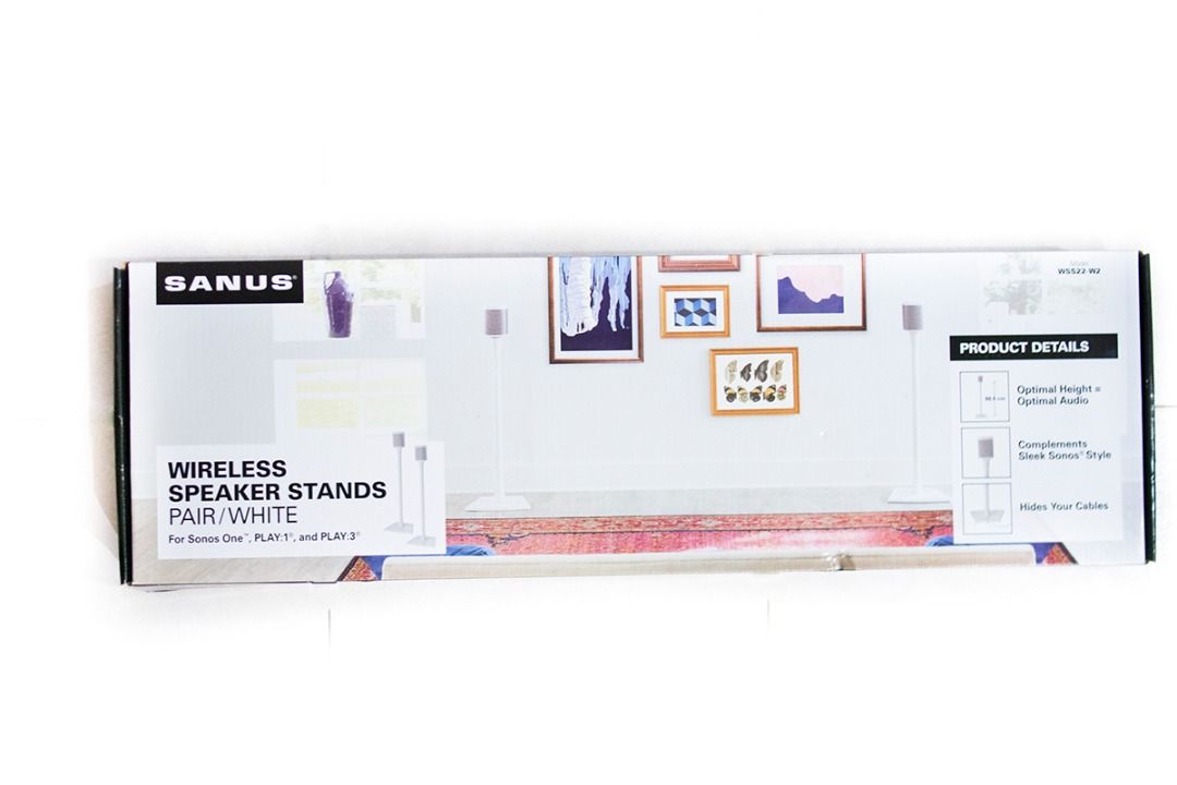 Sonos One SL wireless speaker wifi + Sanus speaker stand for Sonos One ...