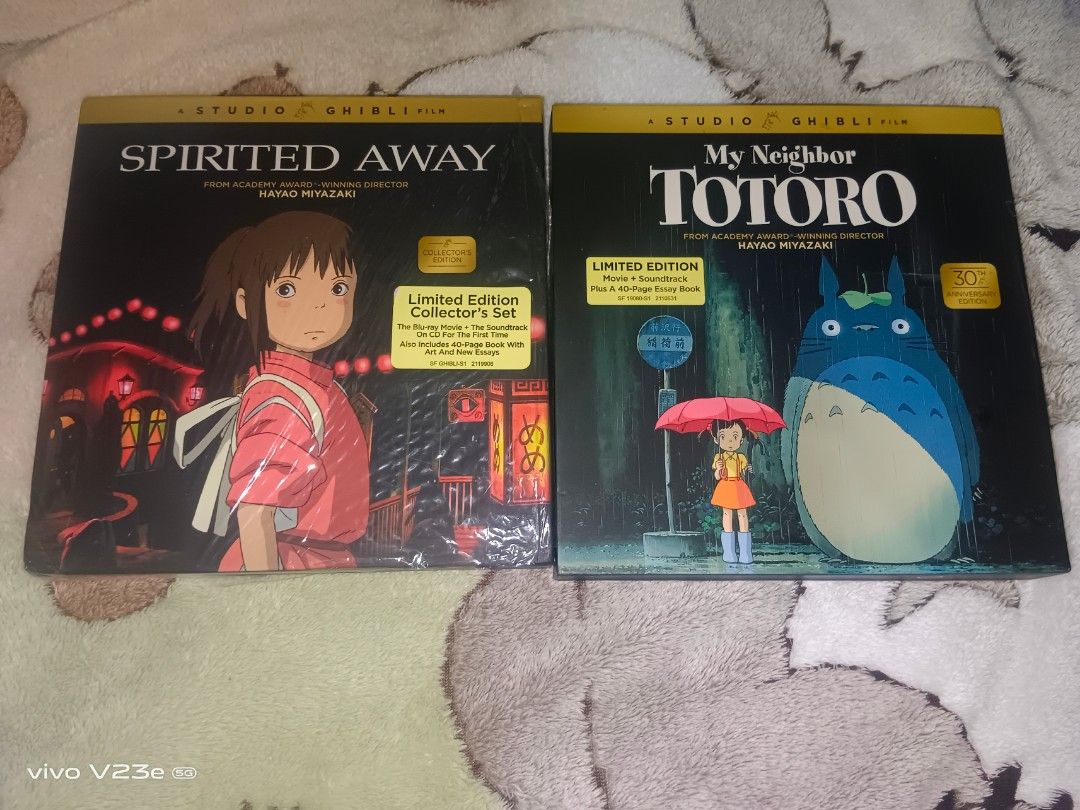 Spirited Away / My Neighbor Totoro Limited Edition Bluray + CD, Hobbies & Toys, Music & Media ...