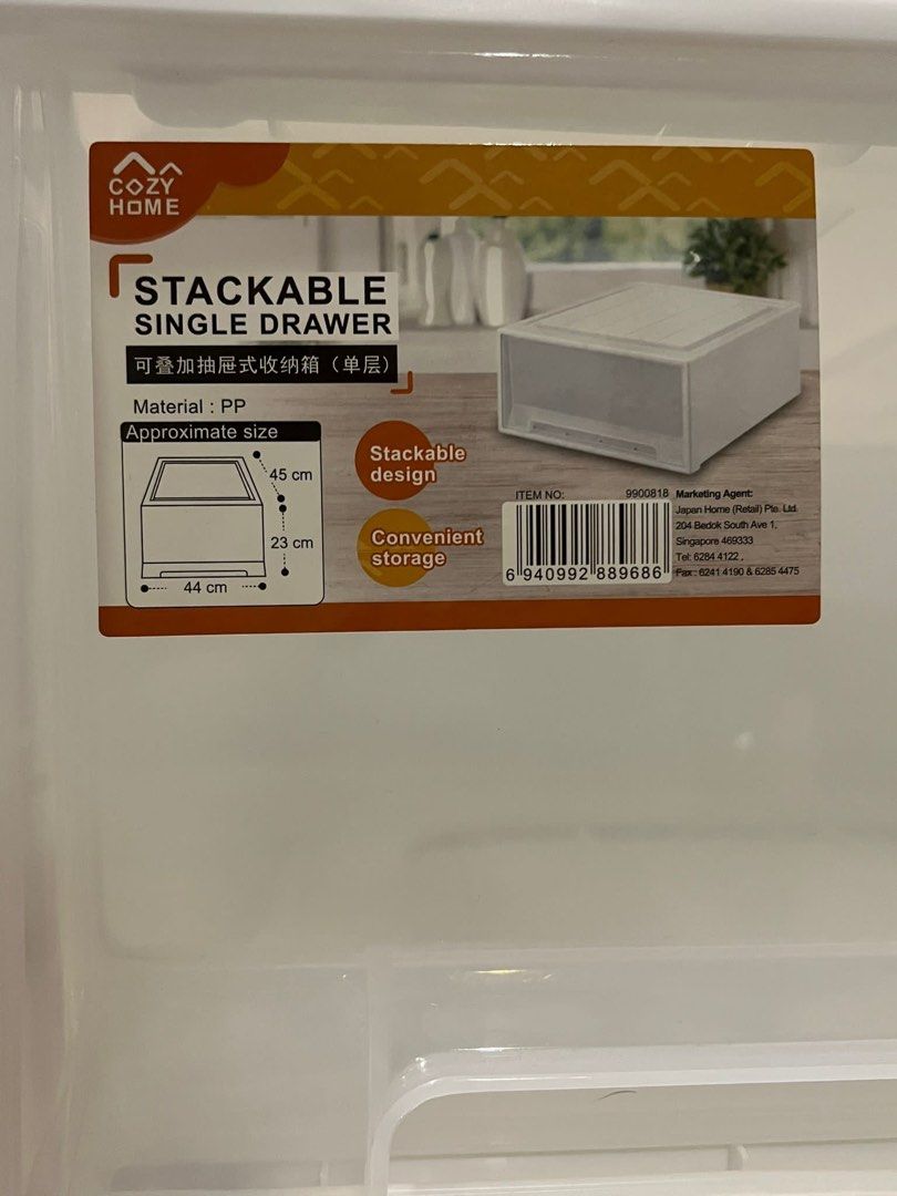 Stackable Storage Box, Furniture & Home Living, Home Improvement ...