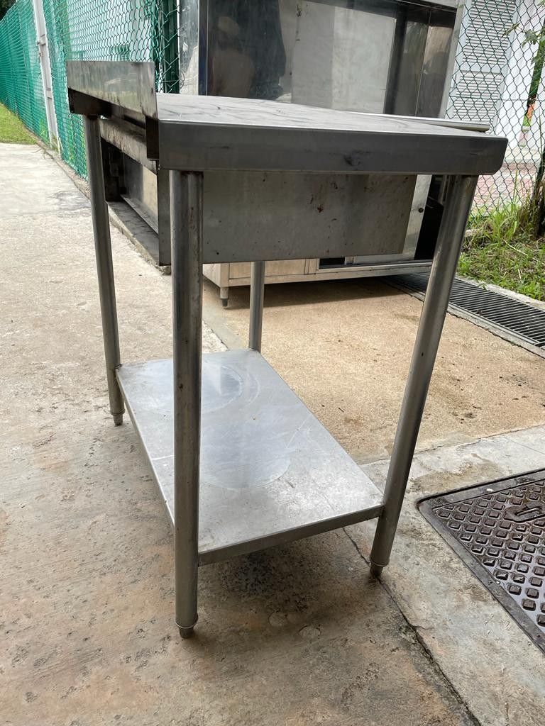 Stainless steel table/rack storage, Furniture & Home Living ...